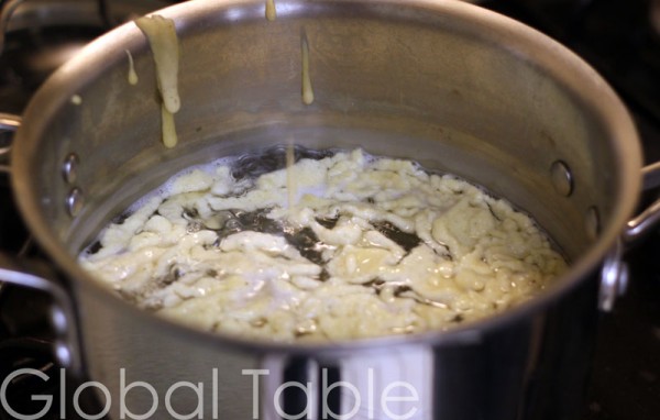 Austrian Spaetzle with cheese and caramelized onion | KasNocken ...