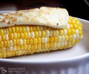 Corn on the cob with fried cheese | Global Table Adventure