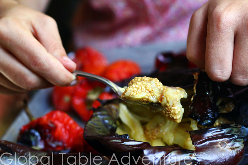 Roasted Eggplant & Bell Pepper Dip | Kyopolou | Global Table Adventure