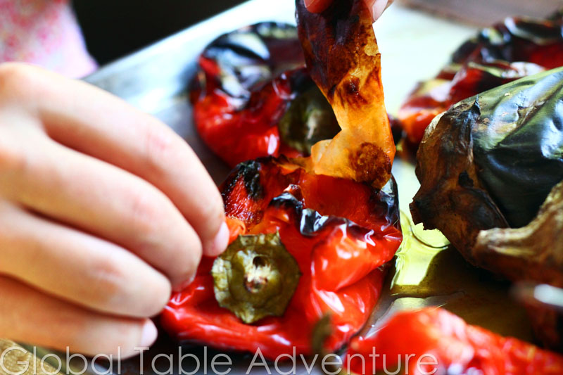 Roasted Eggplant & Bell Pepper Dip | Kyopolou | Global Table Adventure