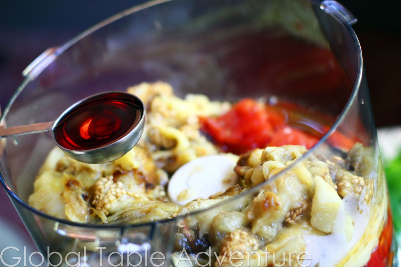 Roasted Eggplant & Bell Pepper Dip | Kyopolou | Global Table Adventure