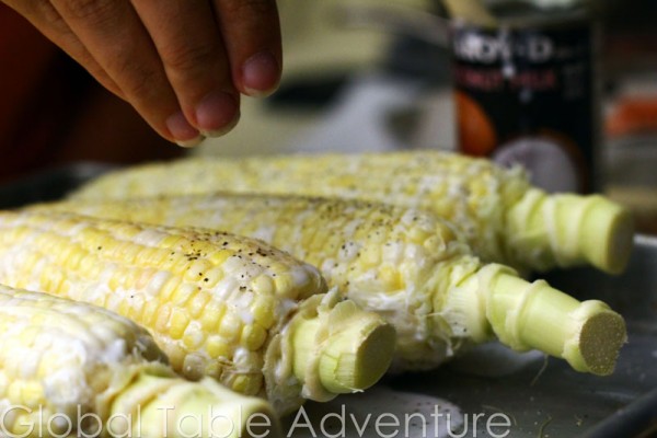 Grilled Corn with Coconut Milk | Global Table Adventure