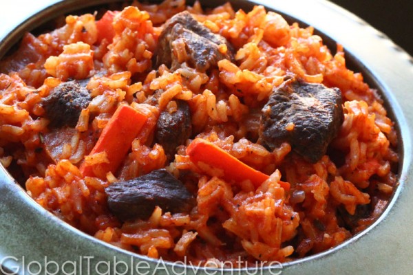 Fat Rice with Beef & Carrots | Riz au Gras | Global Table Adventure