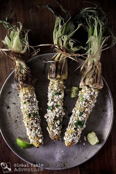 Mexican corn on the cob | Spiced Elote | Global Table Adventure