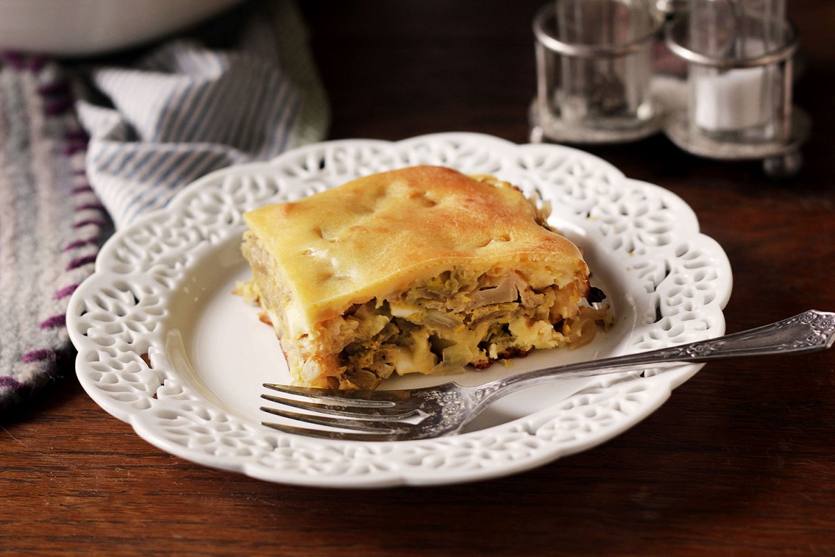 Russian Cabbage Pie | Global Table Adventure