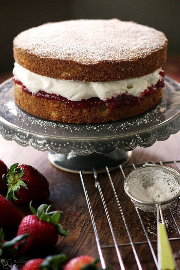 British Victoria Sponge Cake | Global Table Adventure